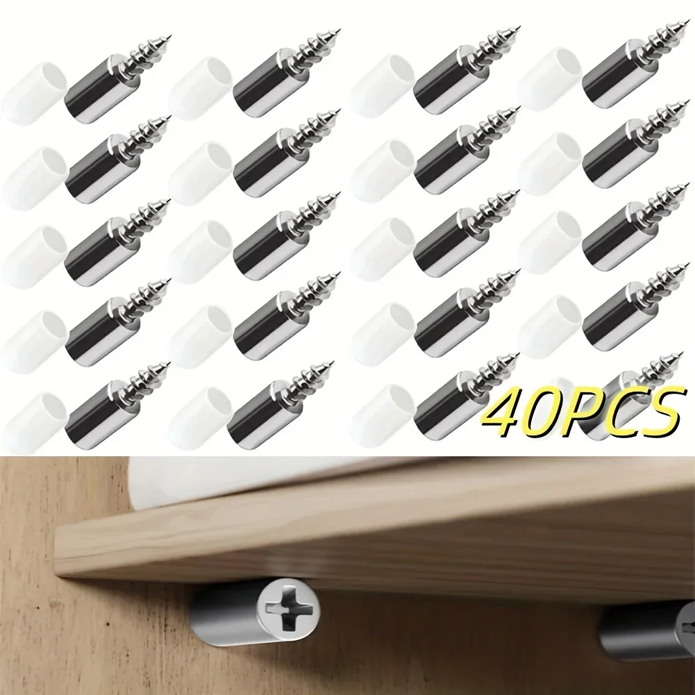 20-40Pcs-Self-tapping-Screws-Cabinet-Laminate-Support-Laminate-Holder ...