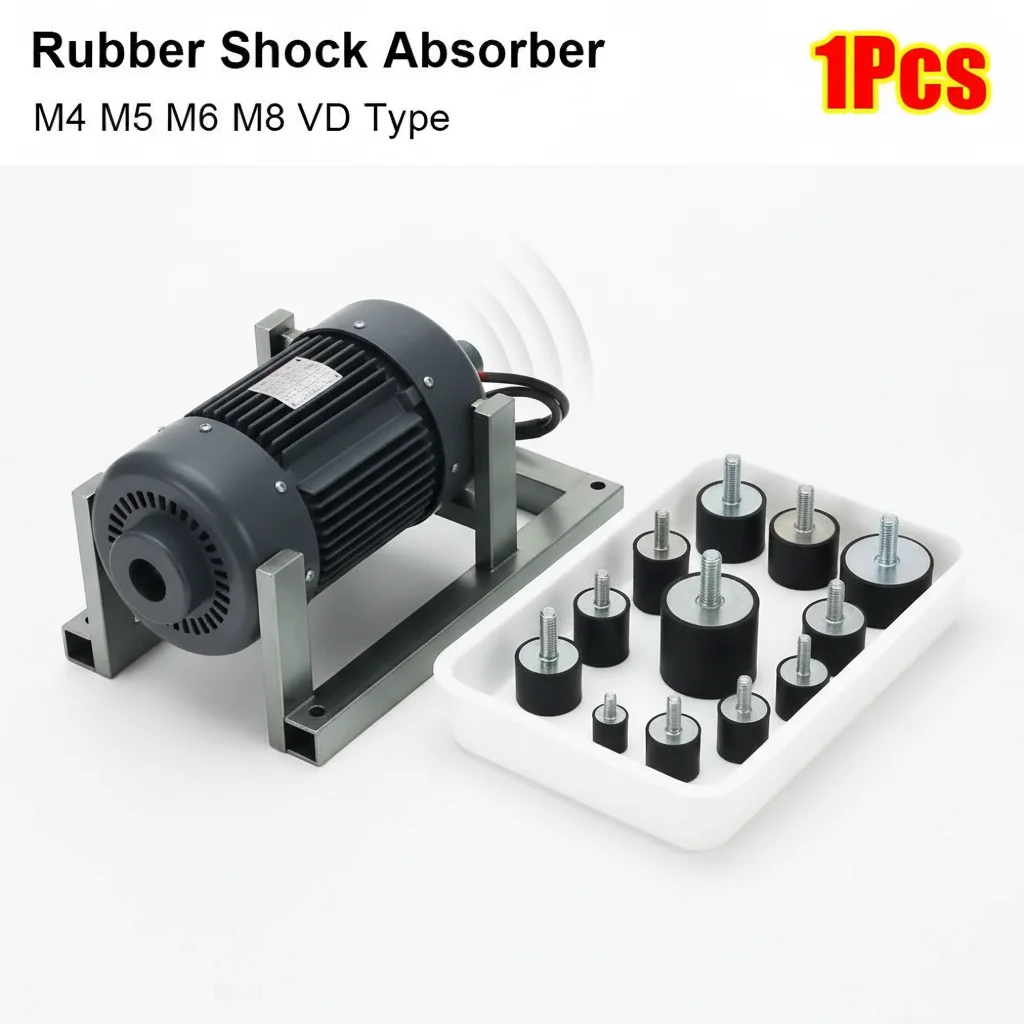1 Pcs M4 M5 M6 M8 Rubber Shock Absorber Male Thread Durable Anti ...