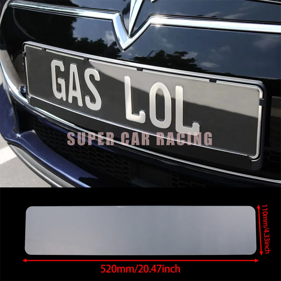 JDM Acrylic European License Plate Clear Europe License Plate Cover ...