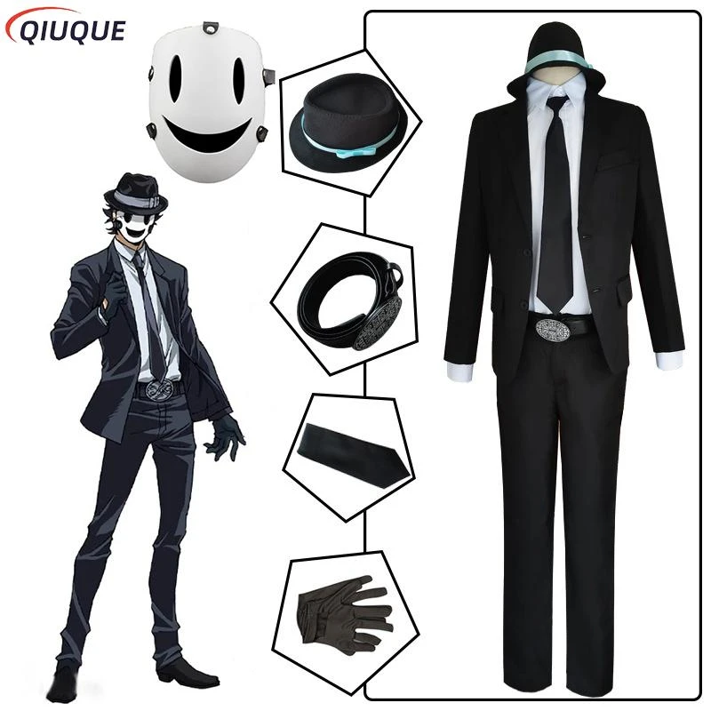 Anime high rise invasão sniper máscara cosplay traje tenkuu shinpan men ...
