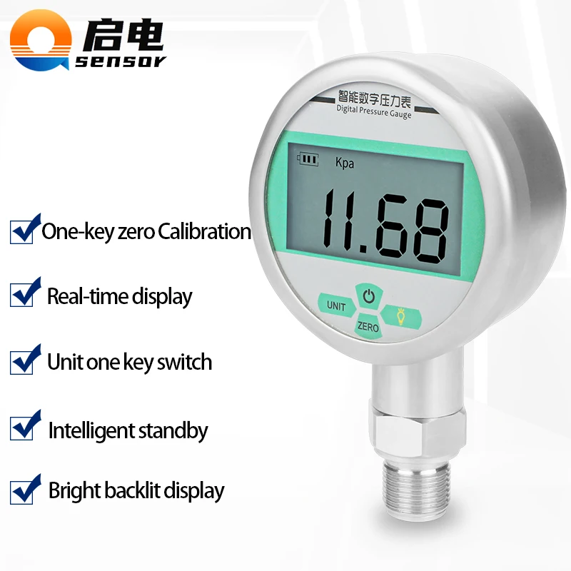 China-Radial-Digital-Pressure-Gauge-LCD-Digital-Manometer-0-1-60Mpa ...