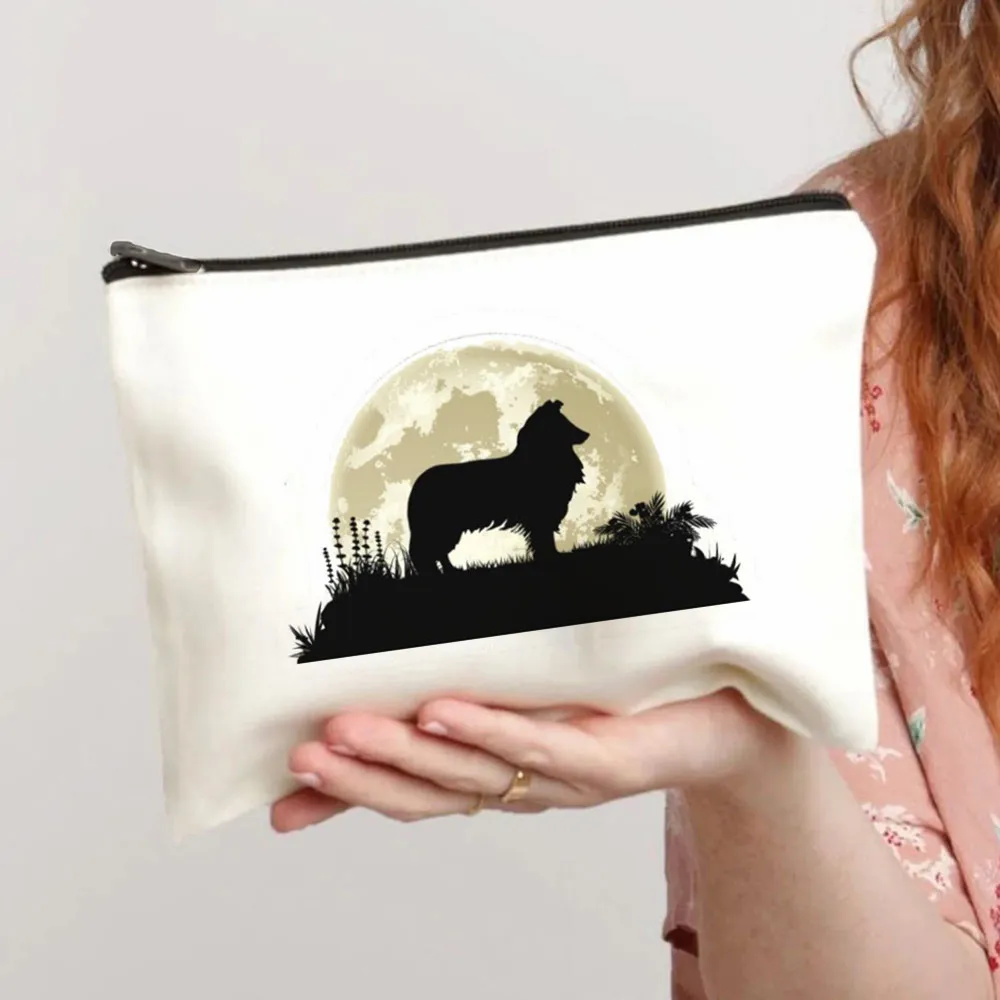 Border-Collie-Dog-Girl-Makeup-Bag-Female-Pattern-Classic-Organizer-Bag ...