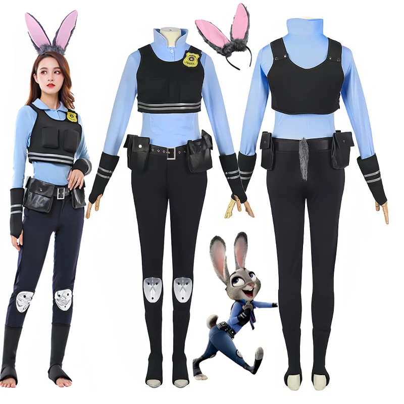Zootopia-disfraz-de-Judy-Bunny-vestido-de-diadema-ropa-de-fiesta-de ...