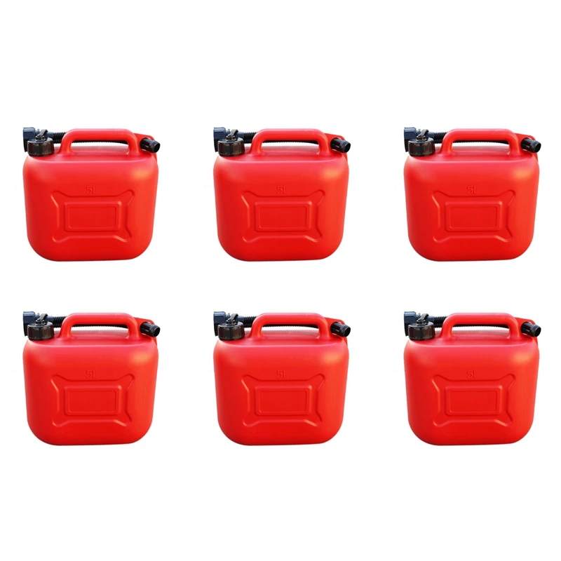 6X-5L-Car-Fuel-Tank-Can-Spare-Plastic-Petrol-Gas-Container-Anti-Static ...