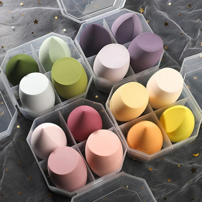 4Pcs-Makeup-Sponge-Blender-Beauty-Egg-Cosmetic-Puff-Powder-Foundation ...