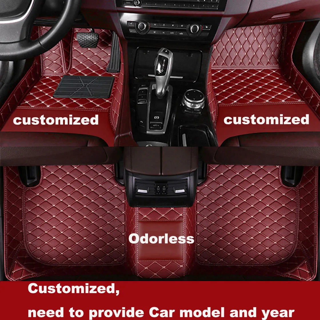 Full-Surround-Custom-Diamond-Checkered-Car-Floor-Mat-for-KIA-Camival ...