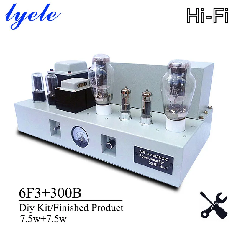 Lyele Audio 300b Tube Amplifier 6f3 300b DIY Kit Hifi Power Amp Class A Audio High Power 7.5W*2 ...