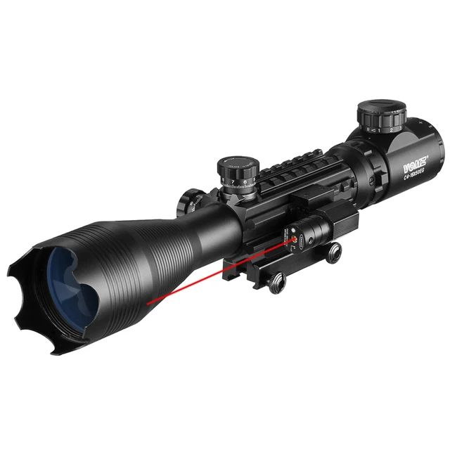 4-16x50 EG Tactical Optical Rifle Scope Holographic 4 Reflex Sight Red ...