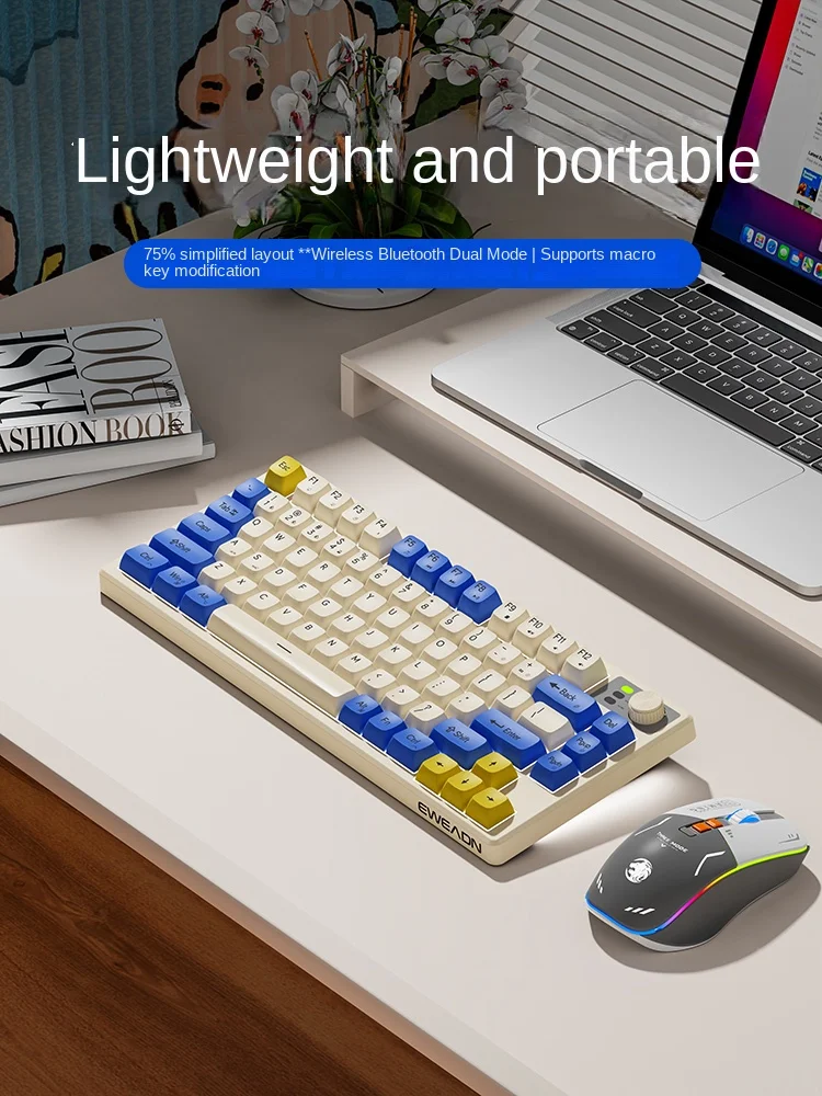 Pioneer-V75-Wireless-Bluetooth-Keyboard-Mute-Rechargeable-Mechanical ...