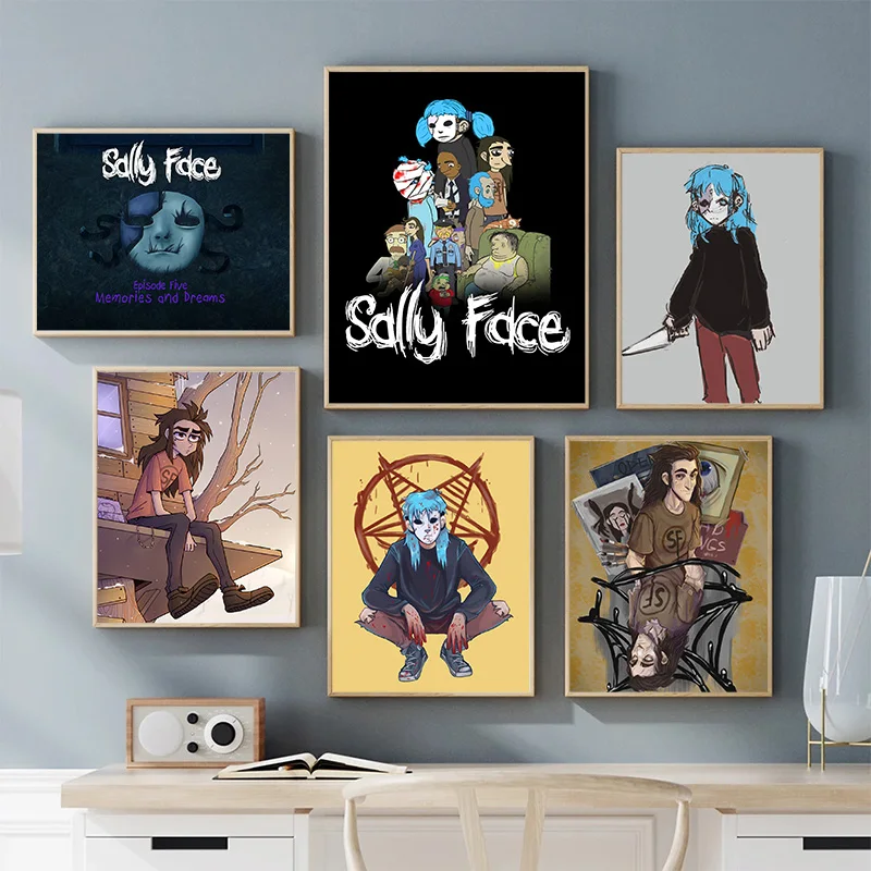 Game-Sally-Face-Poster-for-Living-Room-Art-Poster-Decoration-Game-Room ...