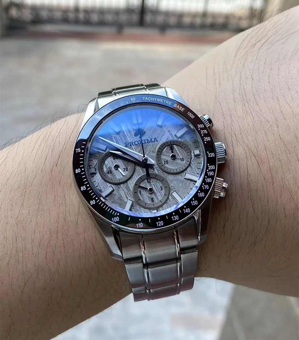 Px1692-ys Business Automatic Watch Gabion Meteorite Dial Three-eye ...