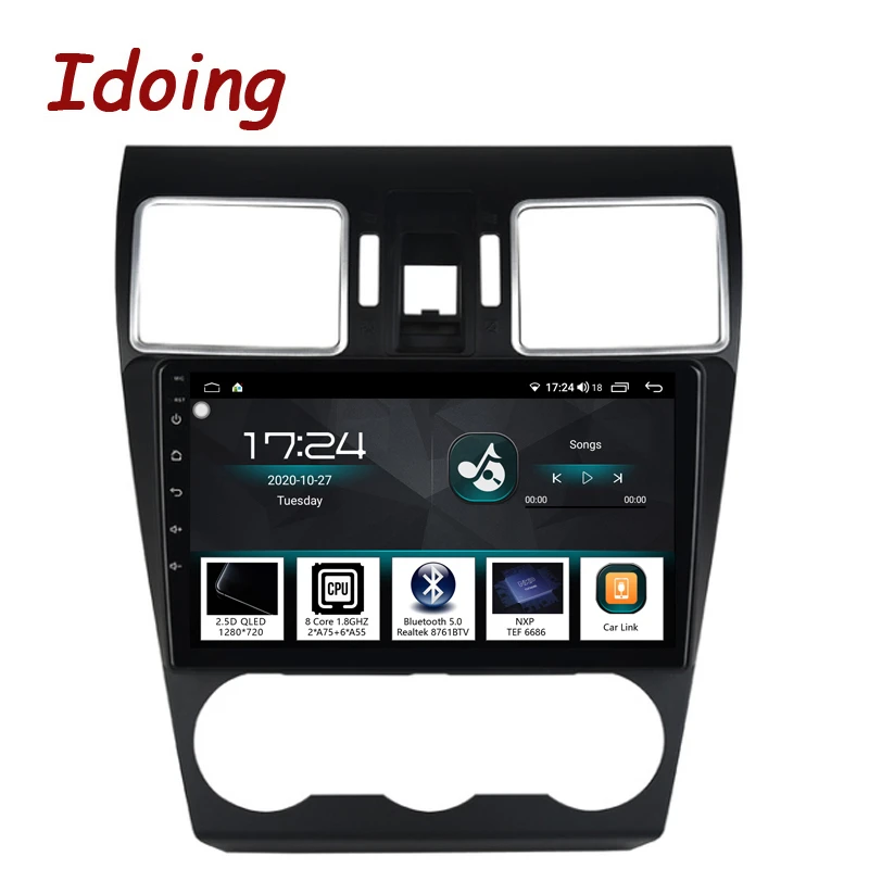 Idoing 9"car Android Radio Gps Multimedia Player Ips 2.5d For Subaru ...