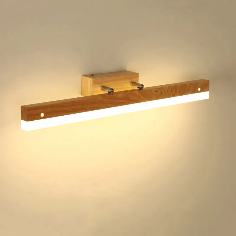 Nordic-Solid-Wood-Wall-Lamp-LED-Bathroom-Mirror-Lights-Living-Room ...