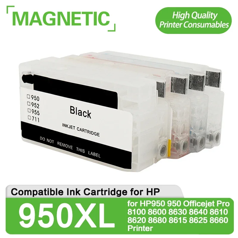 950XL 951XL Refillable Ink Cartridge For HP Officejet 8100 8600 8610 ...