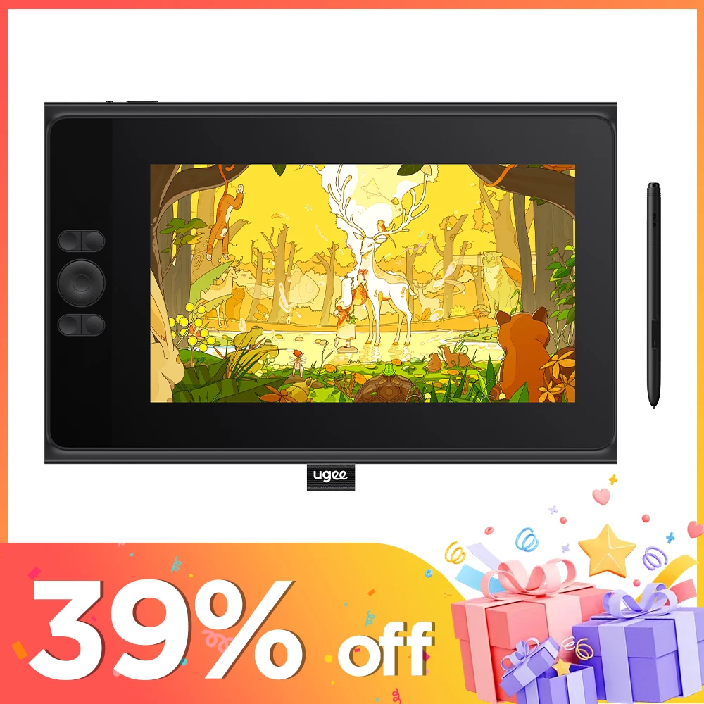 Ugee-UE12-UE12-Plus-Drawing-Tablet-Graphic-Table-Draw-Display-Digital-Board-Writing-Pad-Monitor ...