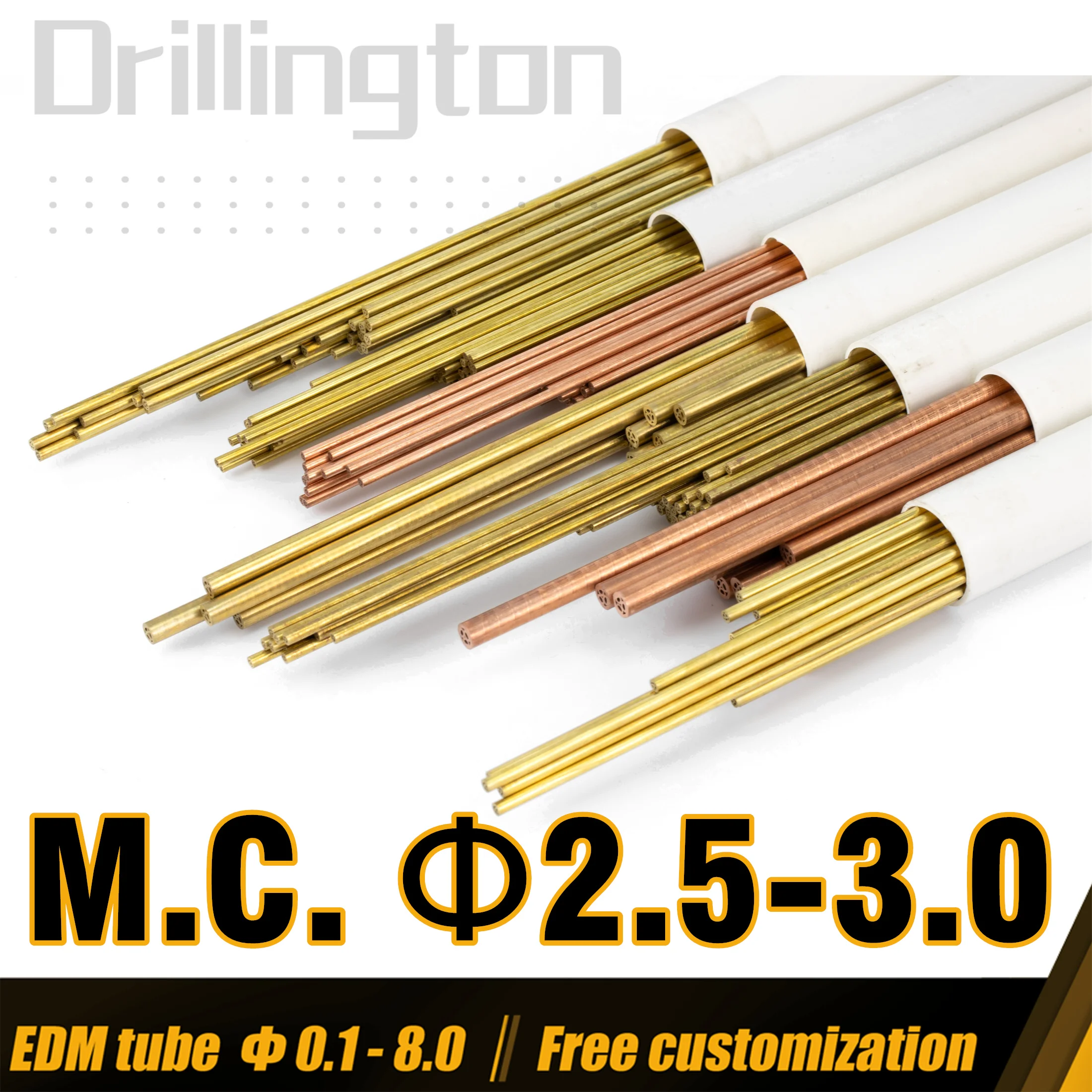 Drillington EDM Tube Multi Channel Brass Copper Electrode Tubes High ...