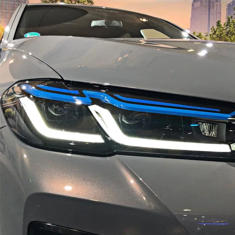 Car Lights for BMW G30 LED Headlight Projector Lens 2017-2021 5 Series ...