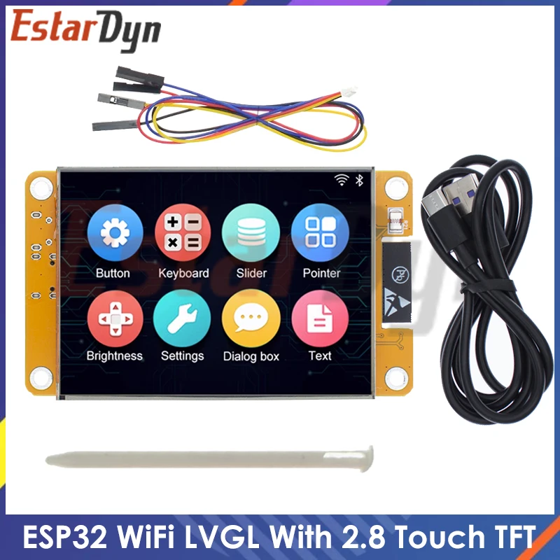 Placa-de-desenvolvimento-ESP32-Arduino-LVGL-2-8-Smart-Display-Screen-2 ...