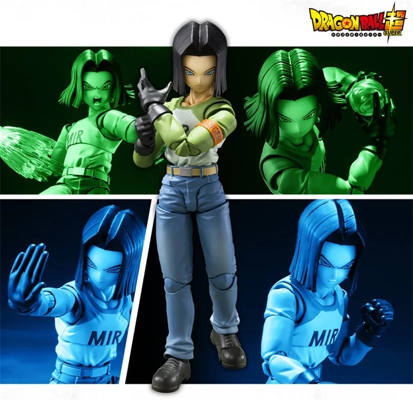 Dragon-Ball-Super-Android-17-18-Anime-Modelo-Boneka-Asli-Bandai-Shf ...