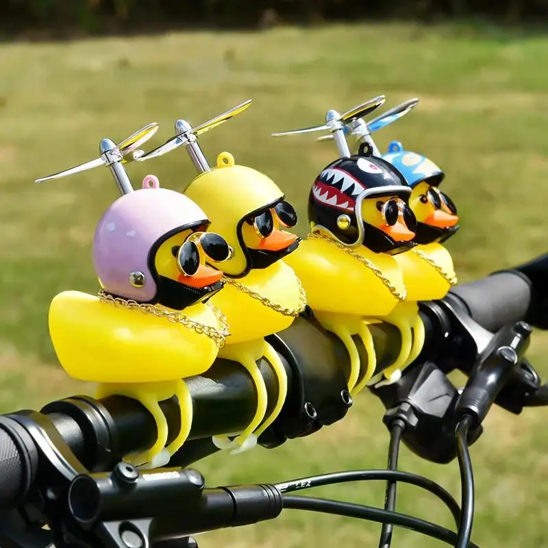 Car Interior Small Duck Bicycle Airscrew Helmet Duck Ducky Bicycle Wind ...