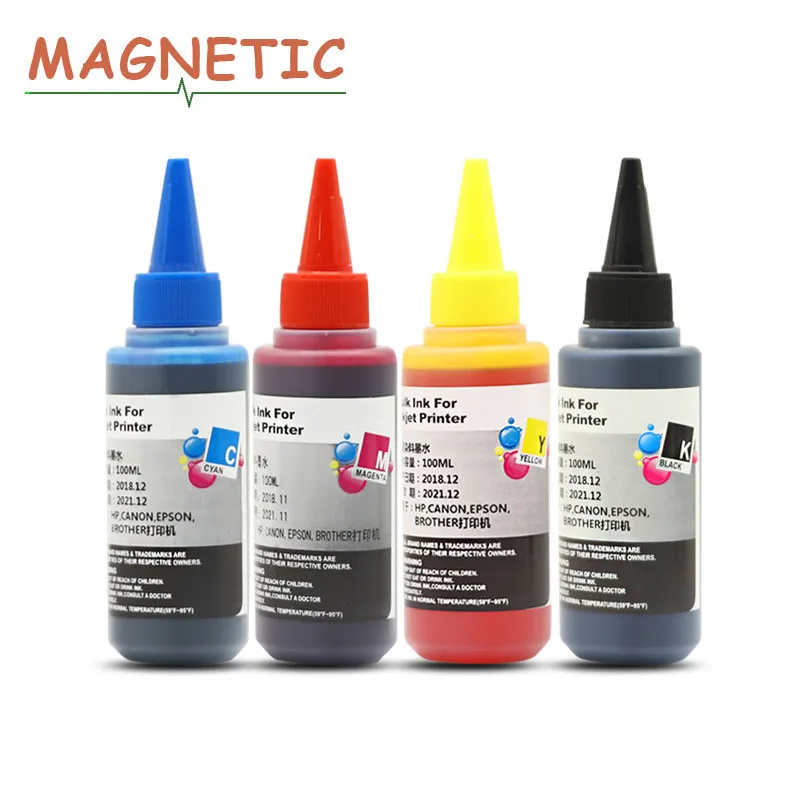 Magnetic universal 100ml dye ink for hp for canon for epson for brother ...