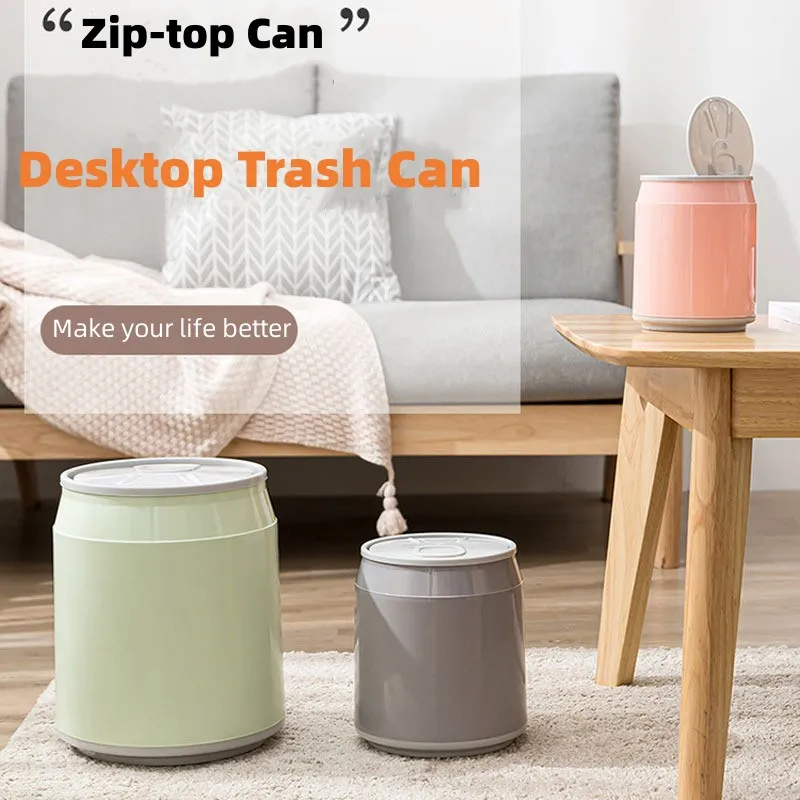 Desktop-Trash-Can-Mini-Desktop-Bin-with-Cover-Countertop-Waste-Bin ...