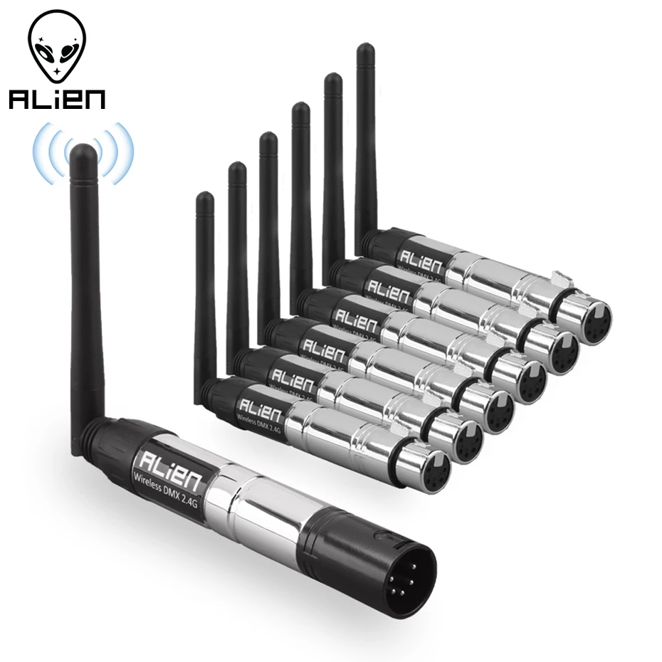 ALIEN-5-Pin-DIN-Wireless-2-4G-ISM-DMX-512-Transmitter-Receiver-DFI ...
