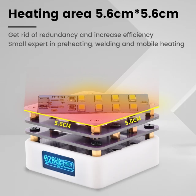 Mhp30 Új Mini Hot Plate Előmelegítő Led Kijelző Pcb Tábla Forrasztás ...