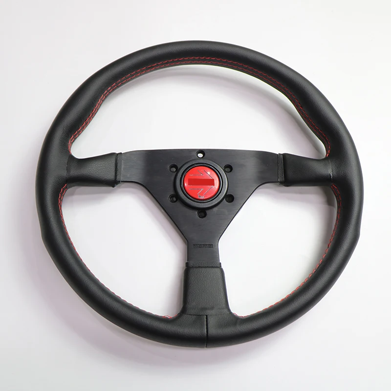 High-Quality-14-Inch-340mm-Car-Tuning-Steering-Wheel-Genuine-Leather ...