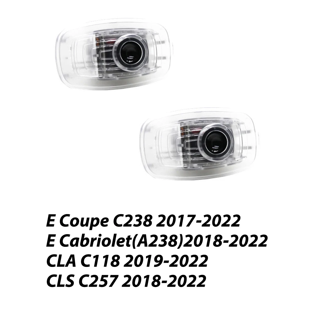 LED 자동차 도어 조명, 프로젝터 신호 램프 액세서리, 메르세데스 벤츠 CLA CLS 클래스 C118 C257 E 쿠페 ...