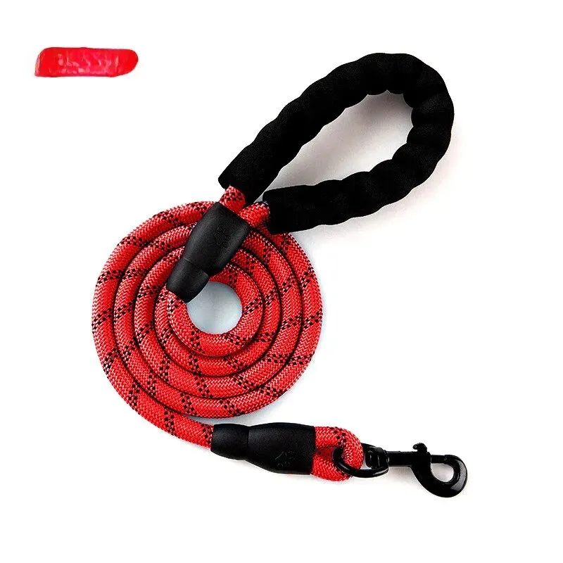 Reflective-Nylon-Round-Dog-Leash-Cadeia-Guia-Dur-vel-Confort-vel-M-dio ...
