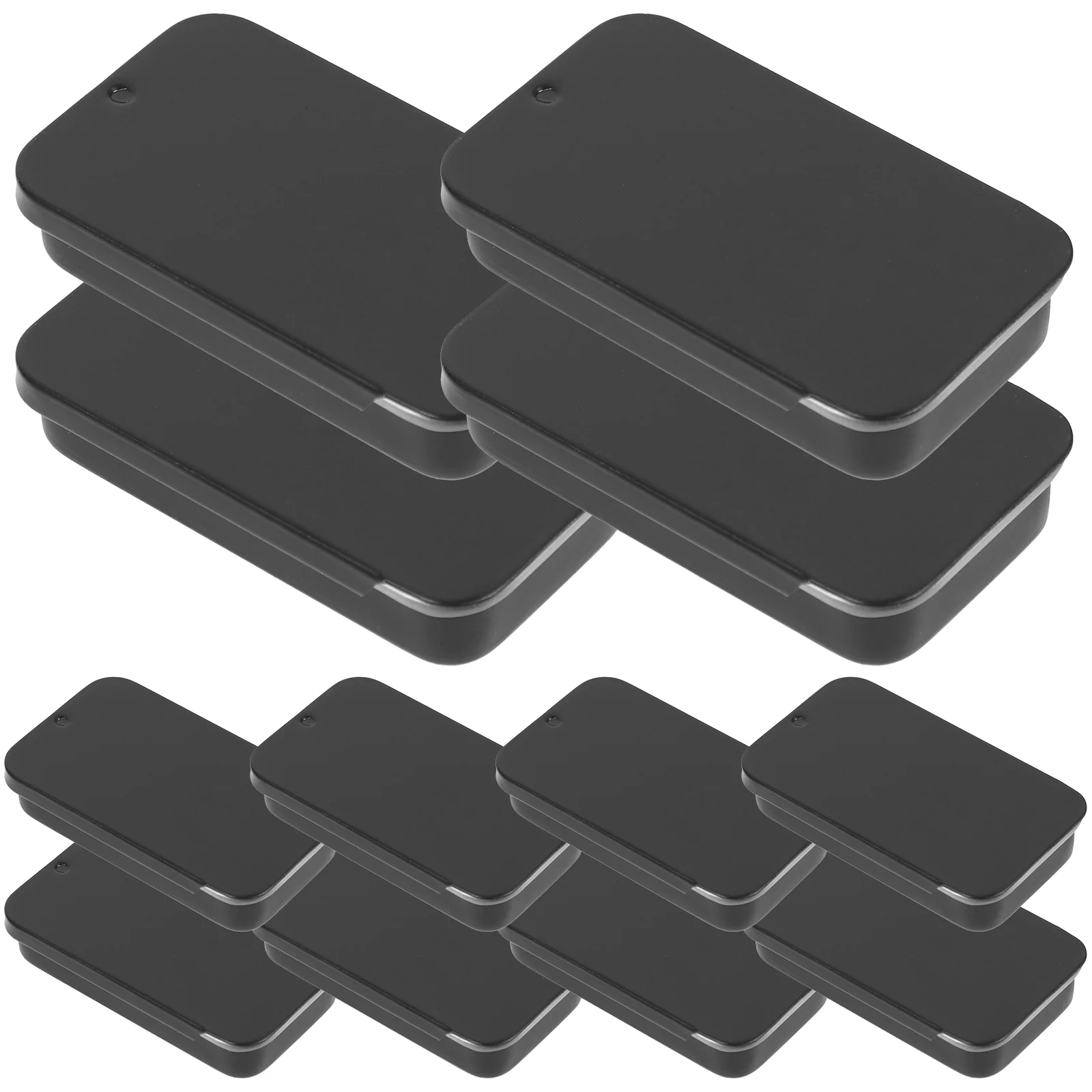 Mini-Black-Matte-Sliding-Cover-Push-Pull-Tin-Box-Portable-U-Disk ...