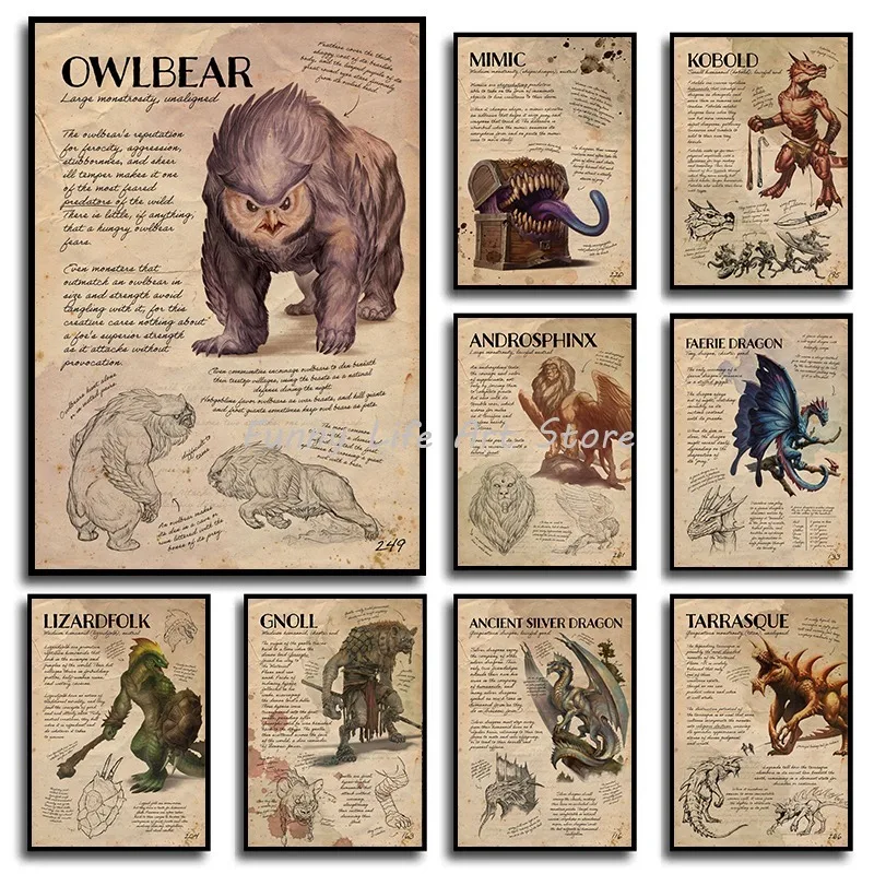 D-D-Monster-Manual-Movie-Game-Dungeons-Dragons-Posters-and-Prints ...