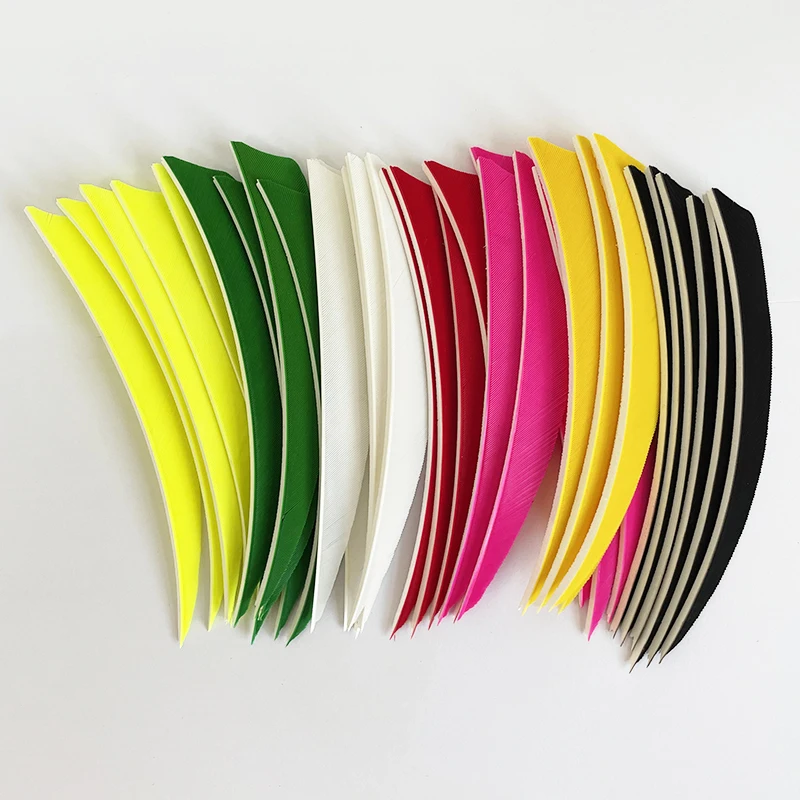 50 Pcs 5" Archery Arrow Feather Fletching 5 Inch Turkey Vanes Right ...