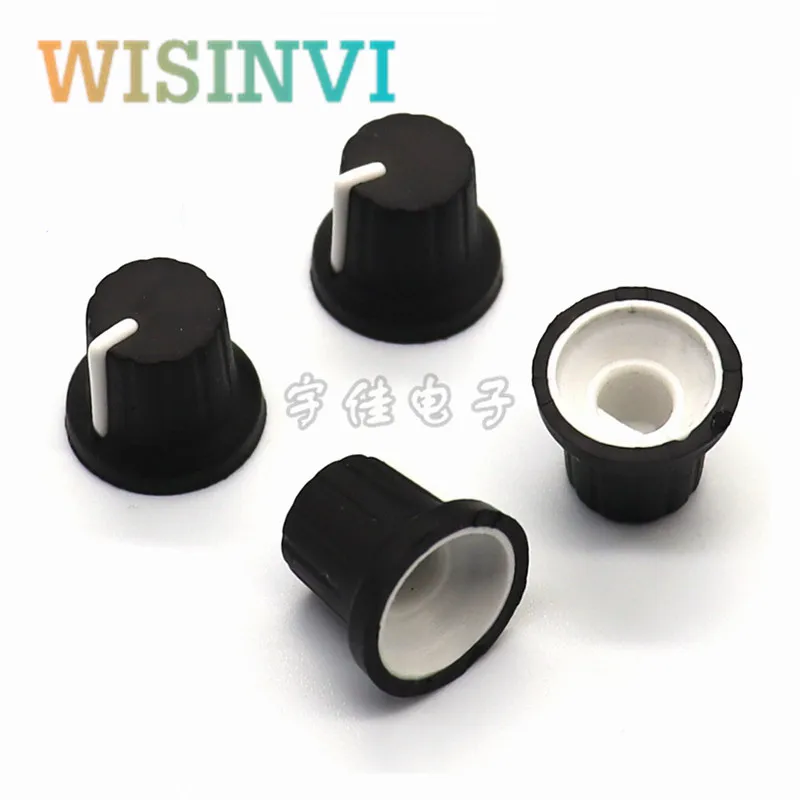 10 Pieces Rubber Half Shaft Knob Diameter 16mm Height 14mm Soft Rubber ...