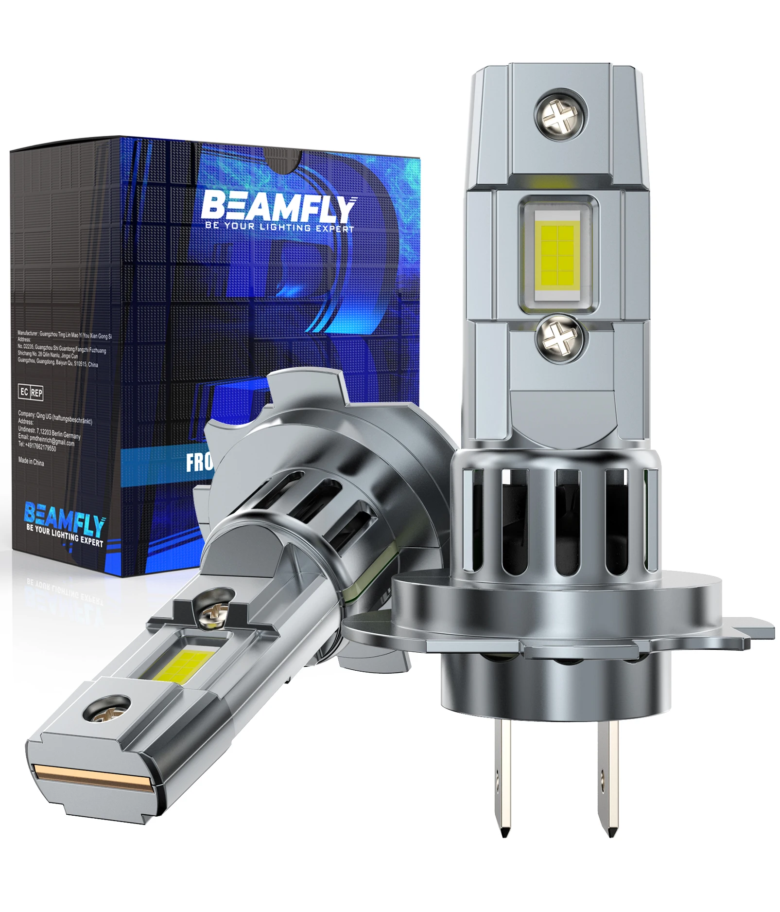 20000LM-H7-Car-Headlight-LED-100W-Super-Bright-6000K-Cool-white-H7-Bulb ...