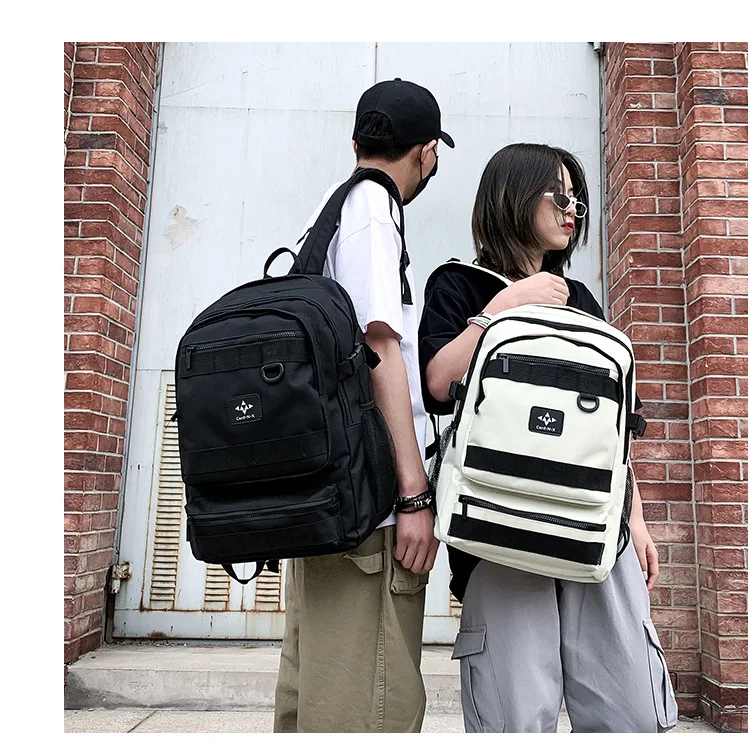Fashion Trend Personality Korean Version Versatile Couple Backpack Bags