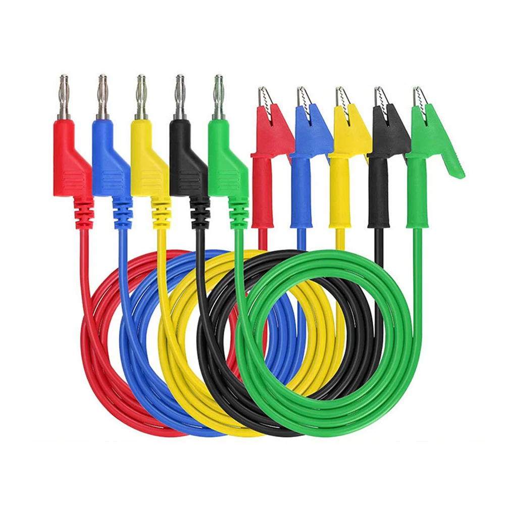4MM Banana Plug To Alligator Clip Test Leads Probe Test Wire Pinces ...