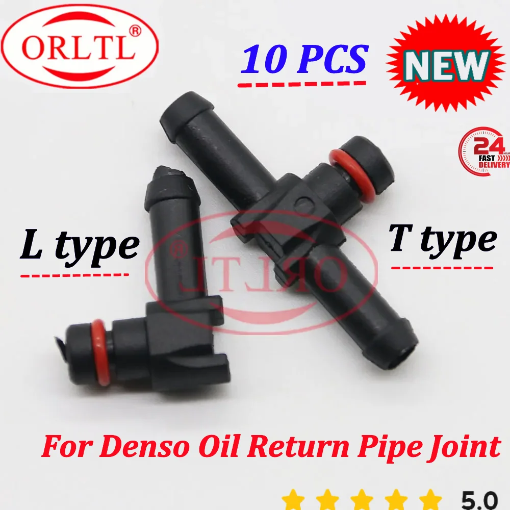 ORLTL 10 Pcs T Type/ L Type Common Rail Connector Pipe scavenge pipe ...