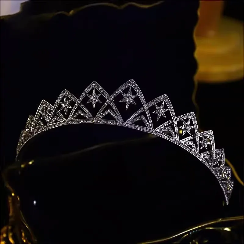 CC Vintage Crown Women Accessories Wedding Headbands Engagement Hair ...