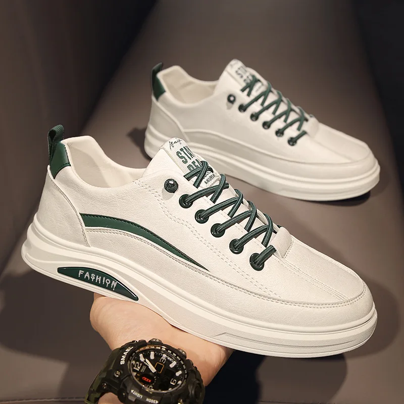 Men-s-Shoes-2023-New-Summer-White-Trendy-Shoes-Sports-Casual-Sneakers ...