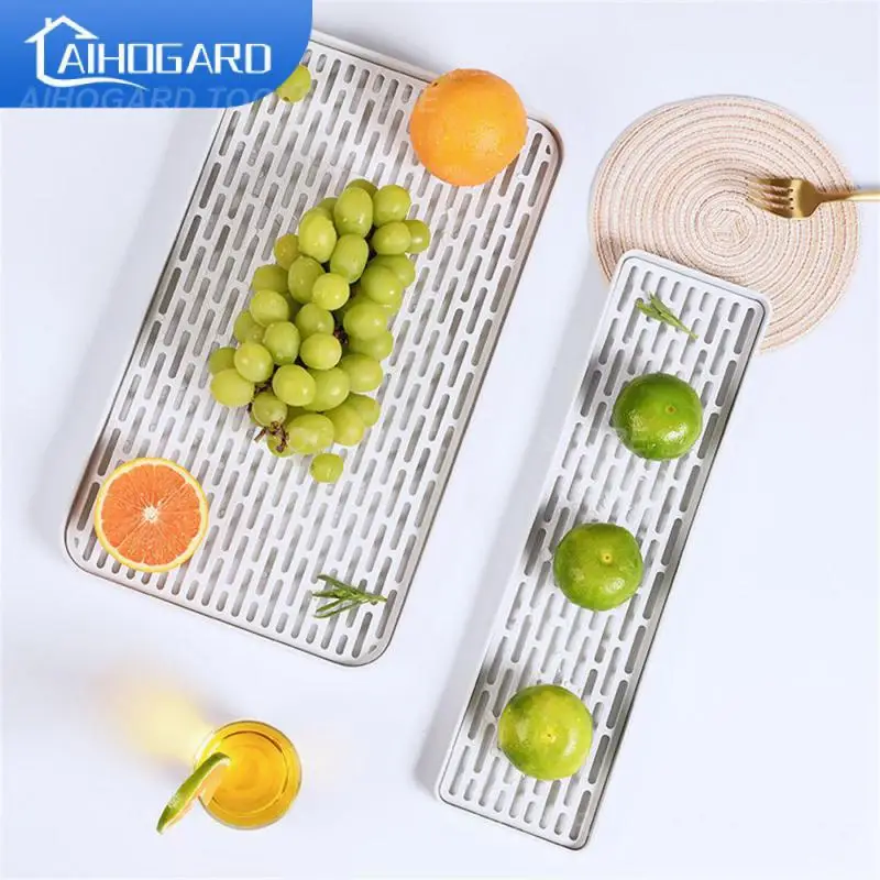Washing Drying Serving Plate Water Cup Drain Tea Tray Double Layer ...