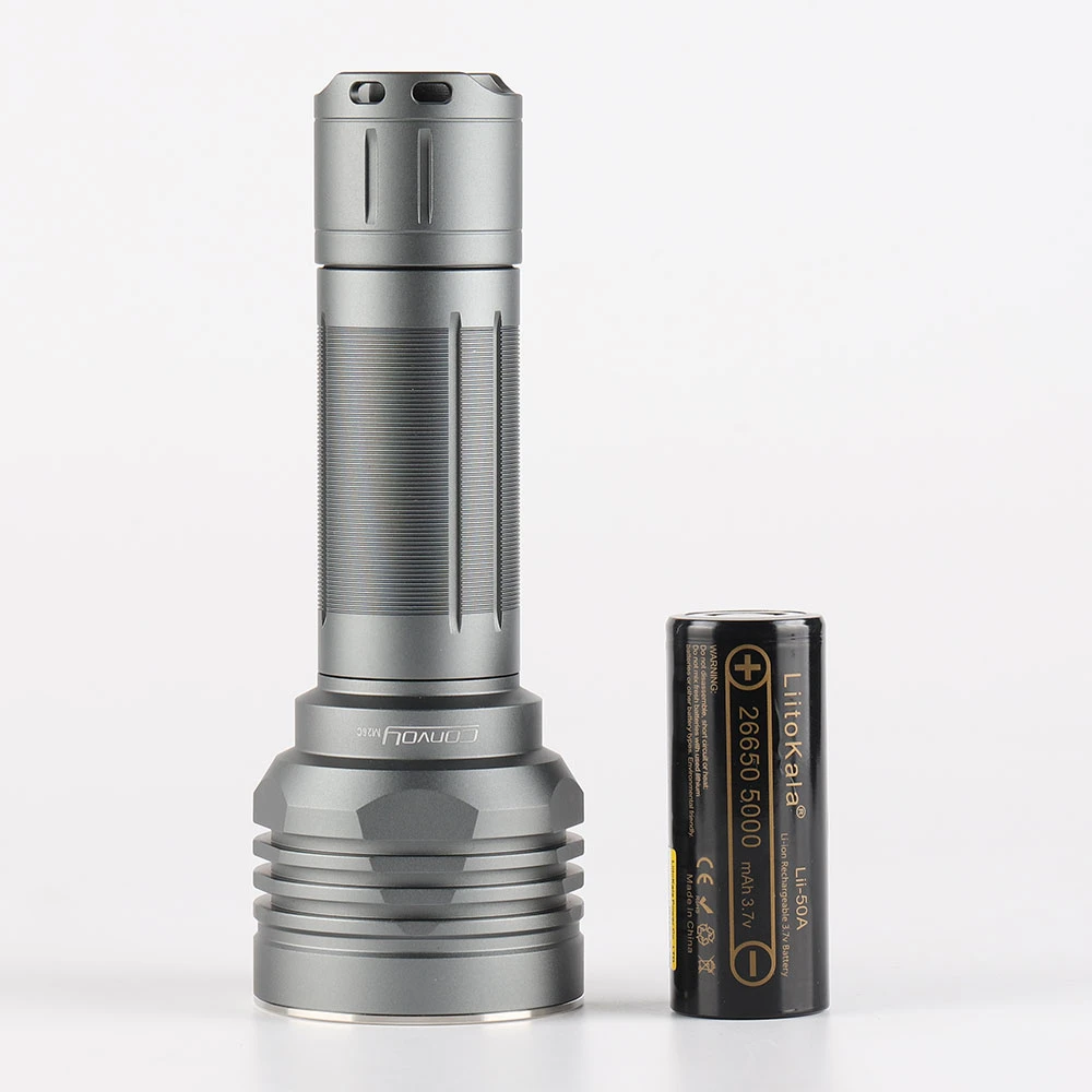 Convoy M26c Xhp70.2, 26650 Flashlight,with 65mm 26650 Battery ...