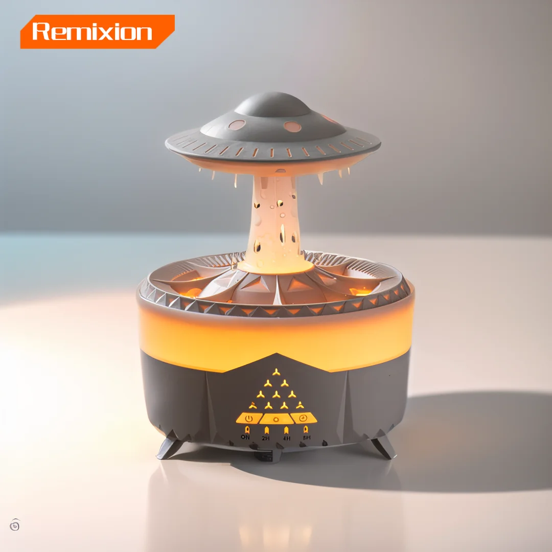 Ultrasonic-humidifier-Rain-Cloud-LED-Lamp-Remote-Control-snuggling ...