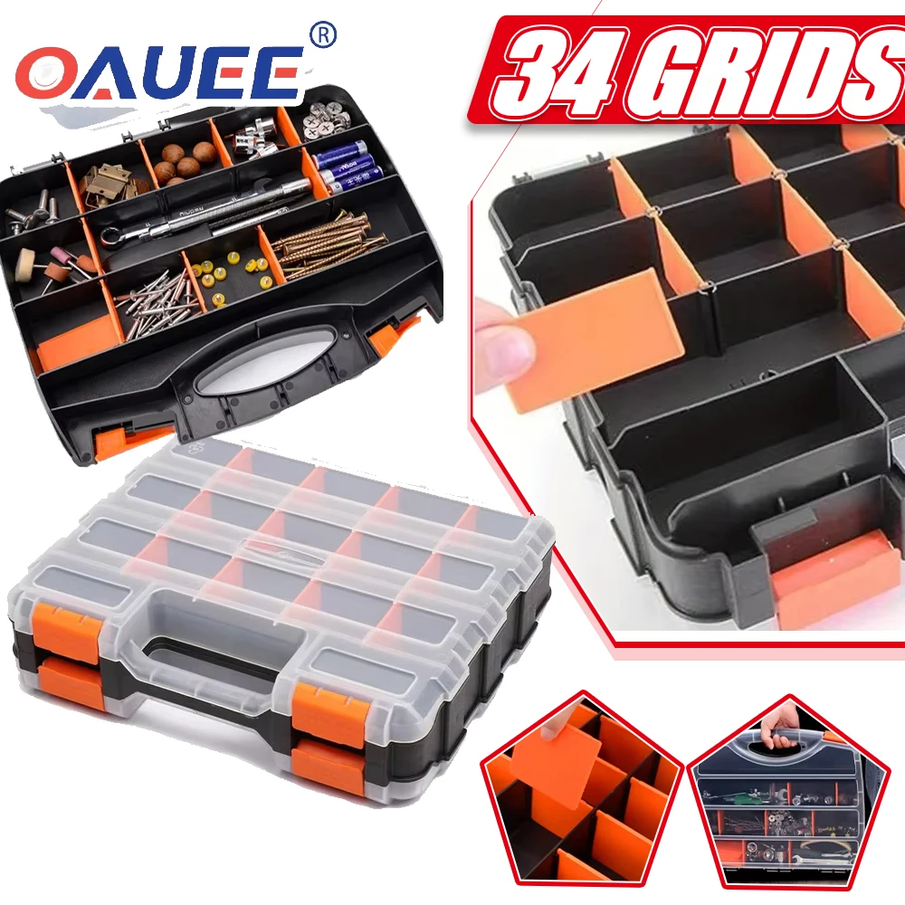 34-Compartments-Double-Side-Tools-Customizable-Removable-Plastic ...