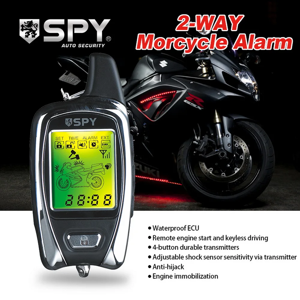 Germany-Spy-Two-Way-Motorcycle-Alarm-System-Engine-Start-2-LCD-Remote ...