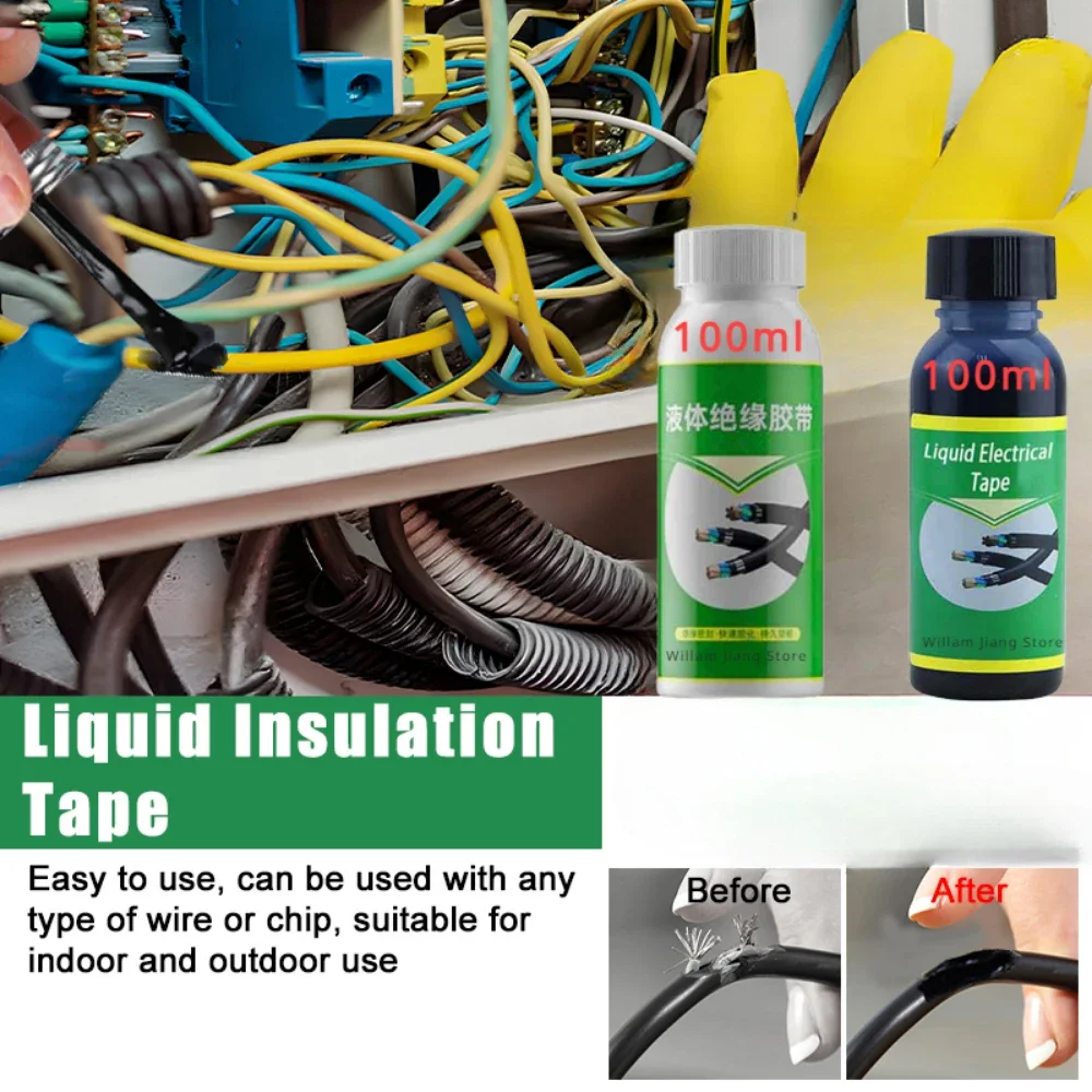 Liquid-Electrical-Tape-Thermal-Paste-Super-Glue-Rubber-Silicone-Wire ...