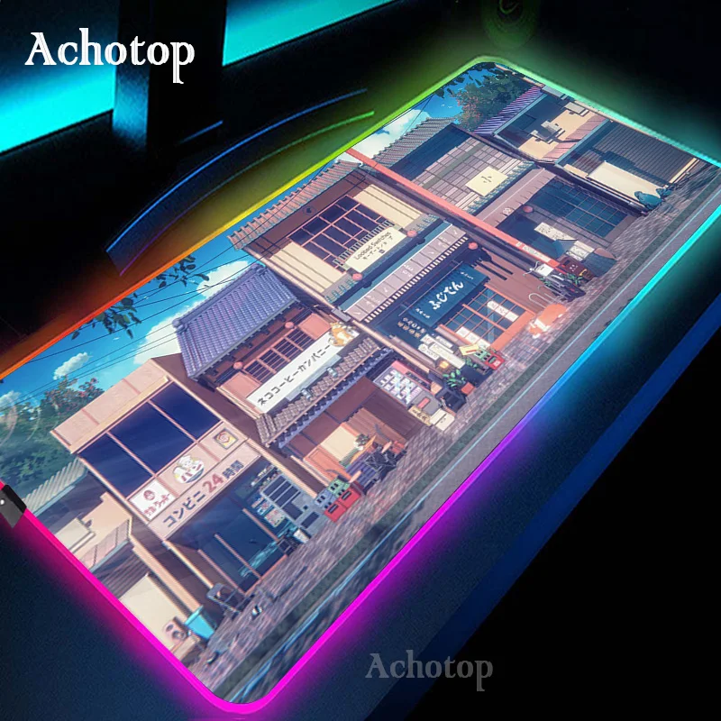 Japanese-Street-Large-RGB-Gamer-Mousepad-40x90cm-Mouse-Mat-Gaming ...