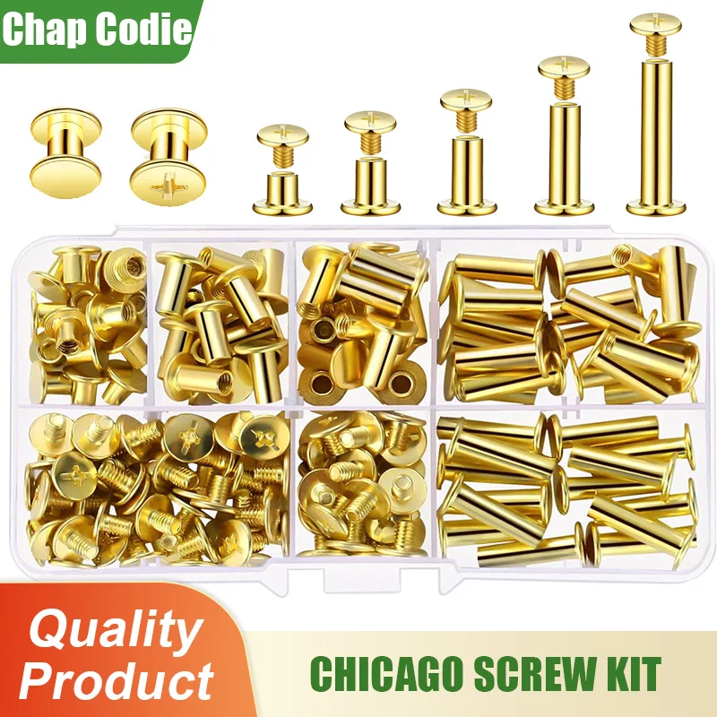 Binding-Post-Chicago-Screw-Assorted-Kit-Metal-Phillips-Stud-Nails-Rivet ...
