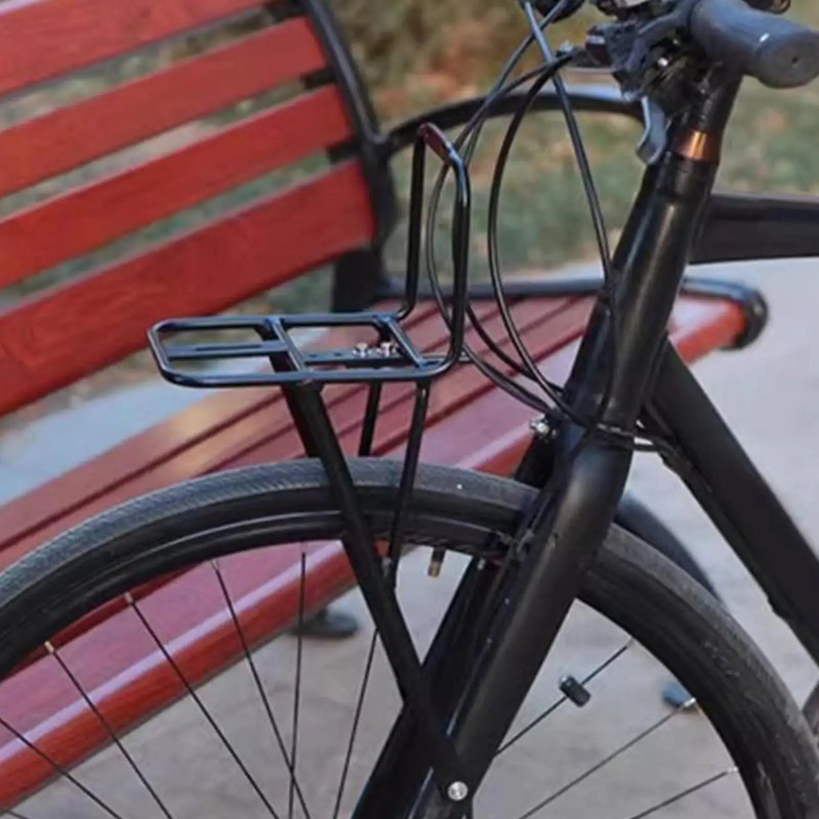 Bike Carrier Rack Front Cargo Bike Rack Holder Bracket For Storage ...